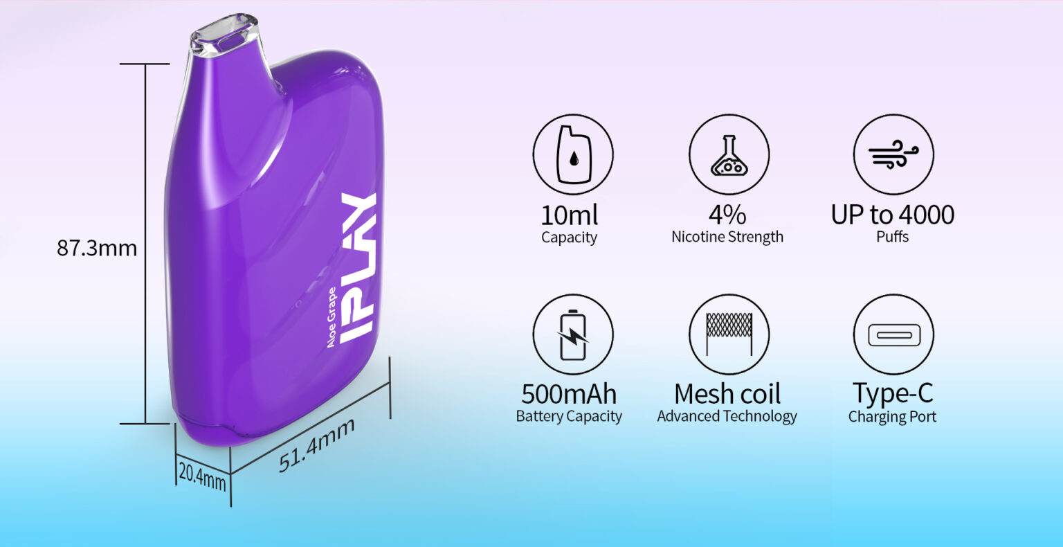 IPlay X-Box | Desechable 4,000 Puffs 4% Nic TouchVapes