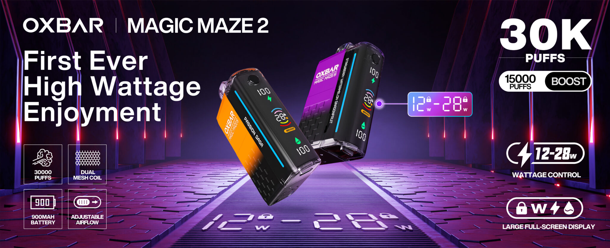 OXBAR Magic Maze 2 30K | 5%Nicotina 30000 caladas | Touchvapes Mx